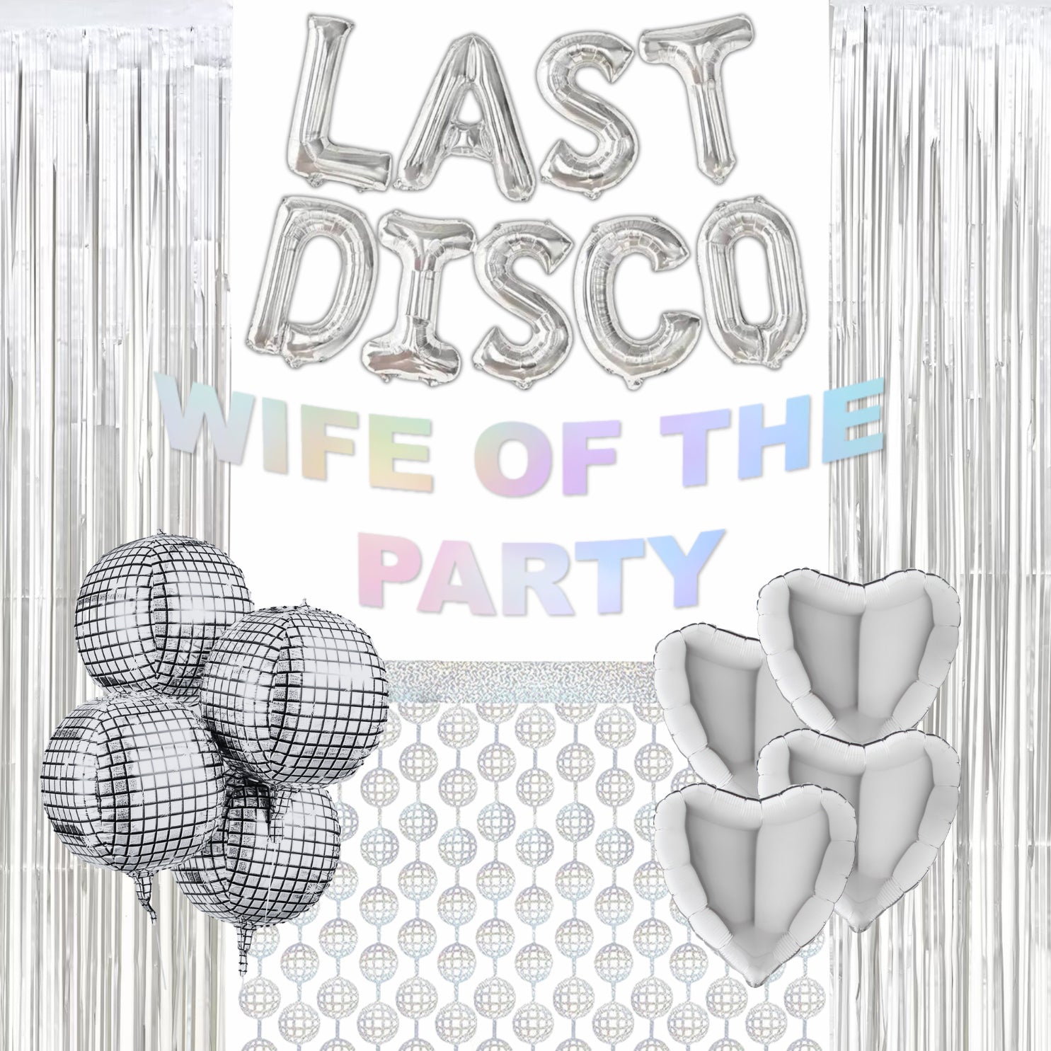 Last Disco Decoration Set | Hen Party Accessories & Decor | Team Hen